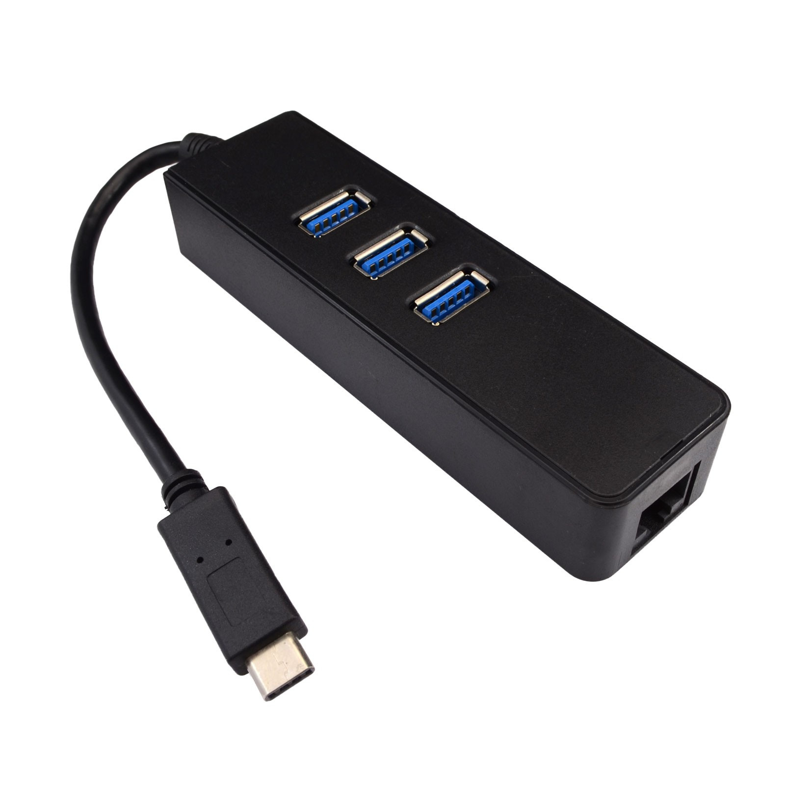 Hub USB Type C 3 ports USB 3.0 RJ45 Ethernet 1GB